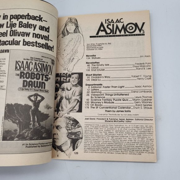 Asimovs Science Fiction Magazine | Other | Vintage Asimovs Science ...